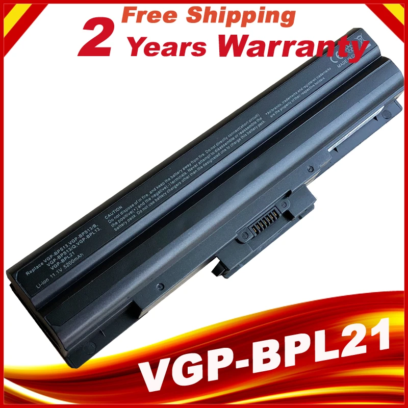 Laptop battery For SONY Vaio BPS13/B VGP BPS13/Q VGP BPS13B/B BPS21B/B BPS21 GN AW VGN CS VGN FW ...