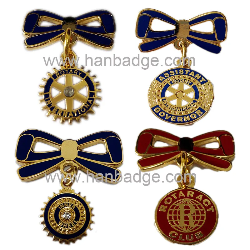 ปรับแต่ง Rotary International จี้ Custom ด้านในล้อ Lapel Pins Rotaract ...