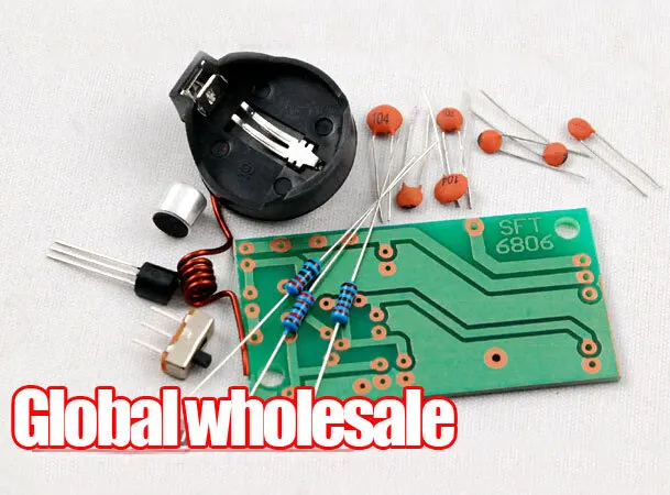 Simple FM wireless microphone kit / Electronics DIY wireless microphone ...