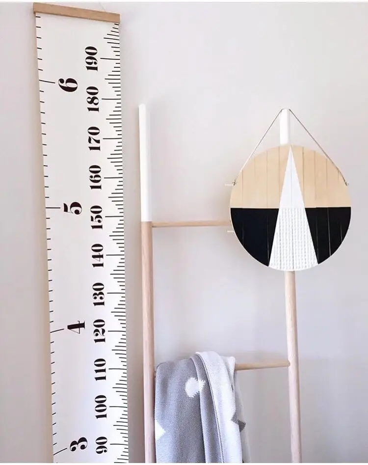 Ins Height Ruler Wall Sticker Scale Chart Measure Kids Room Painting ...