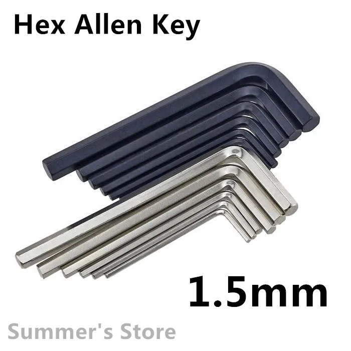 Hex Allen Key 1.5mm Wrench 1.5mm Spanner 1.5mm fixing tools Hex Key M1 ...