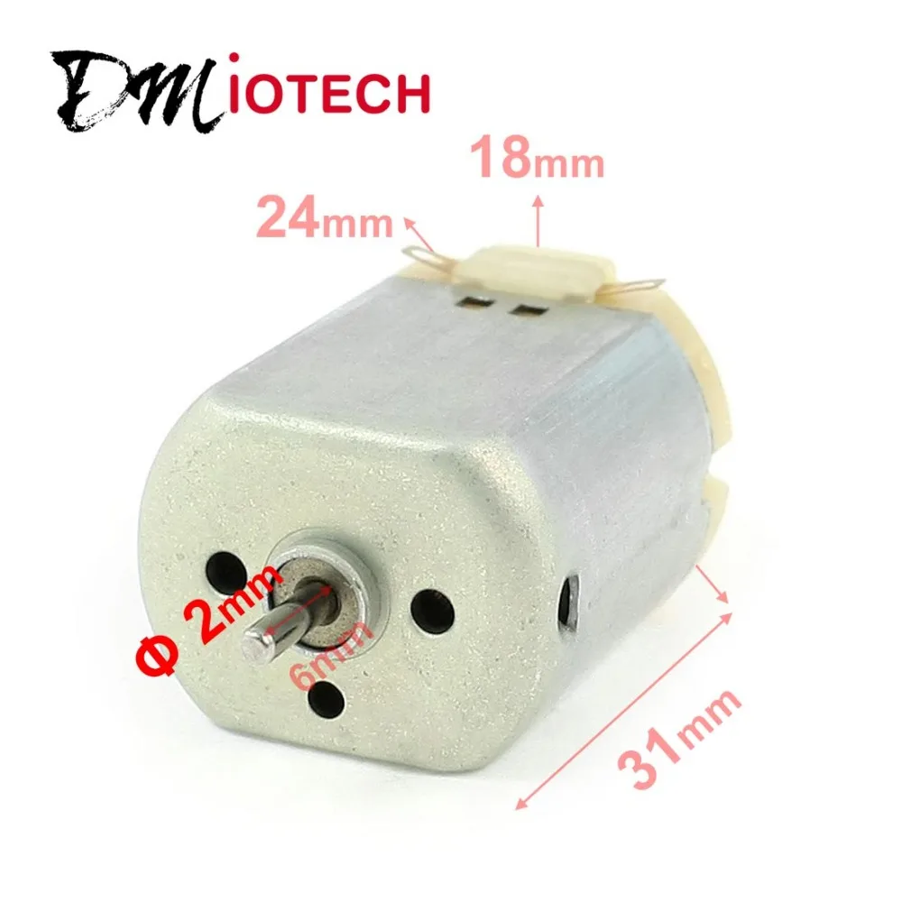 Shaft Diameter 2mm 8500RPM 3V High Torque Electric Mini DC Motor 24mm x ...