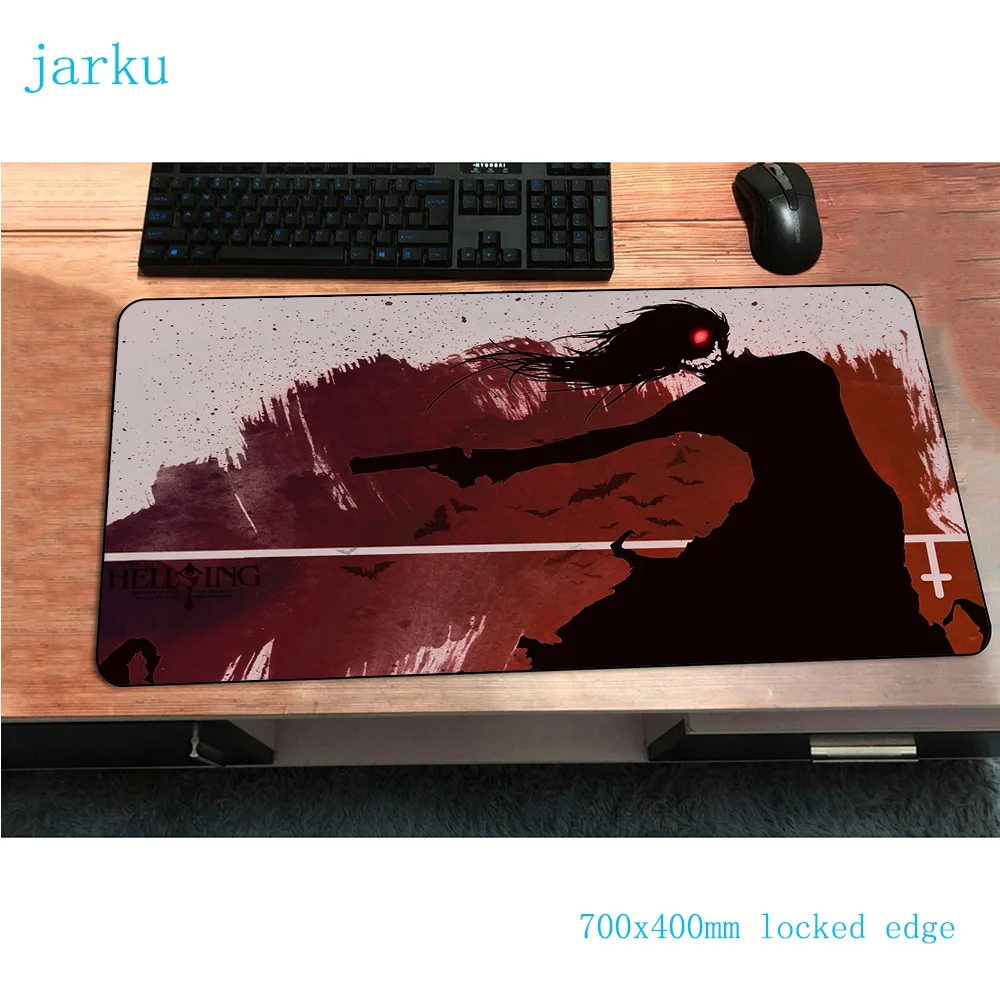 Mousepad do hellsing, mousepad de computador de 700x400x3mm com suporte ...