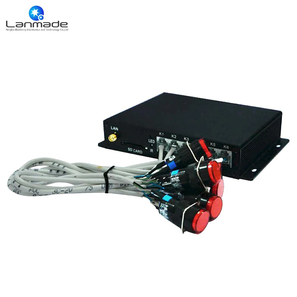 Lanmade Support Resolution 3840*2160P UHD Decode Push Button android advertising player digital ...