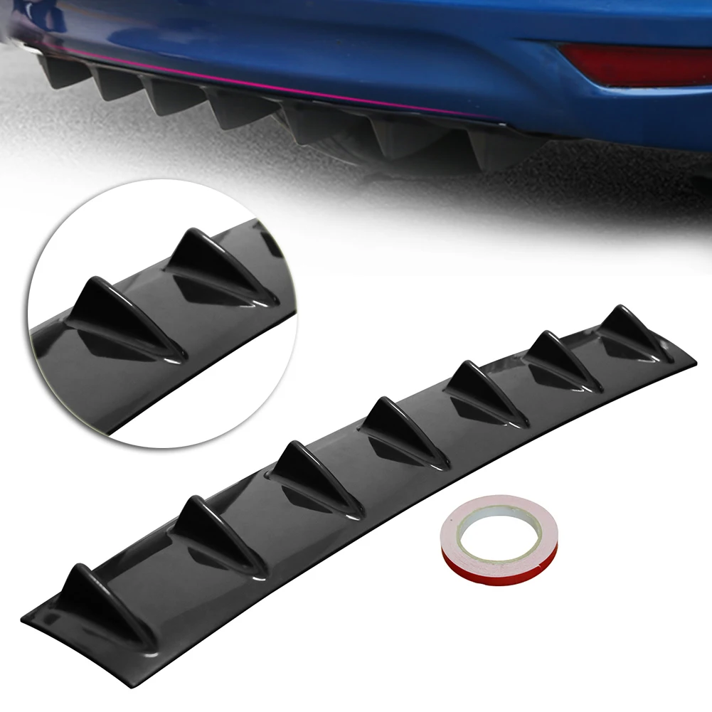 Universal Car Chassis Rear Shark Fin 7 Wing Lip Diffuser Bumper 33"x6 ...