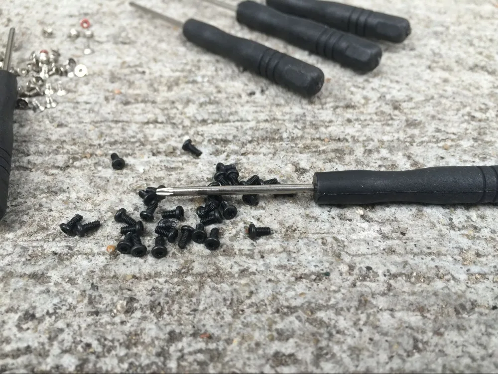 10pcs Replacement Black Screws And 2pcs Repair Tool Screwdriver Scroll ...