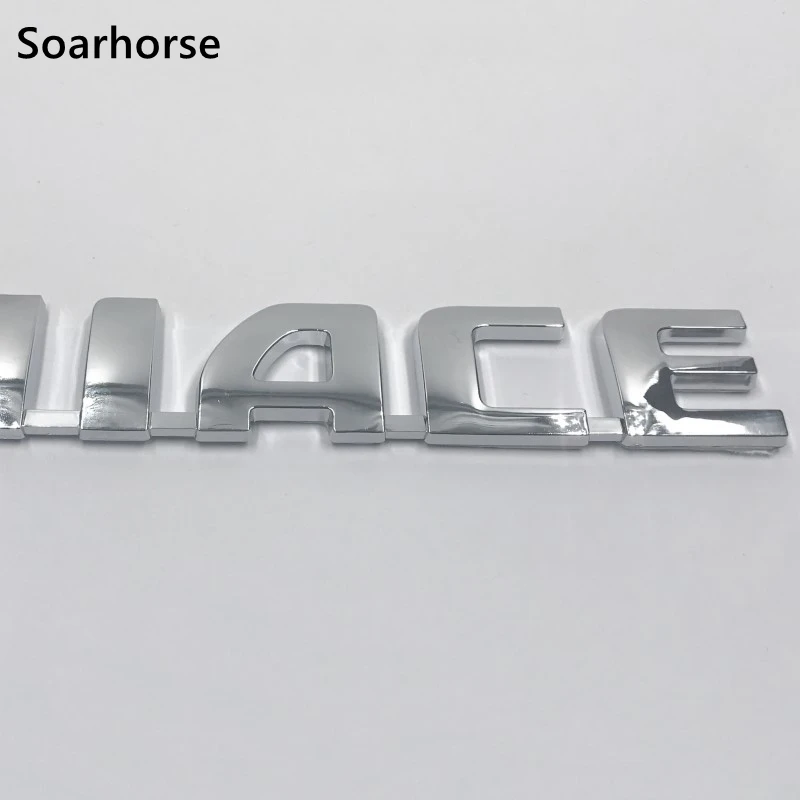 Car Rear Tailgate Hiace Emblem Decal For Toyota Hiace Commuter Silver ...
