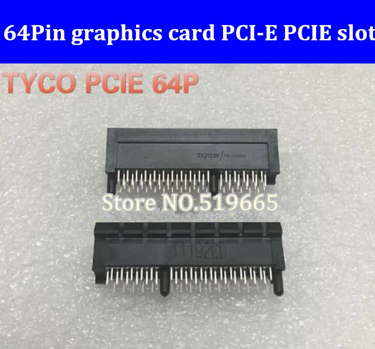 64 핀 64 핀 그래픽 카드 PCI E PCIE 슬롯 소켓 커넥터|컴퓨터 케이블 & 커넥터| - AliExpress