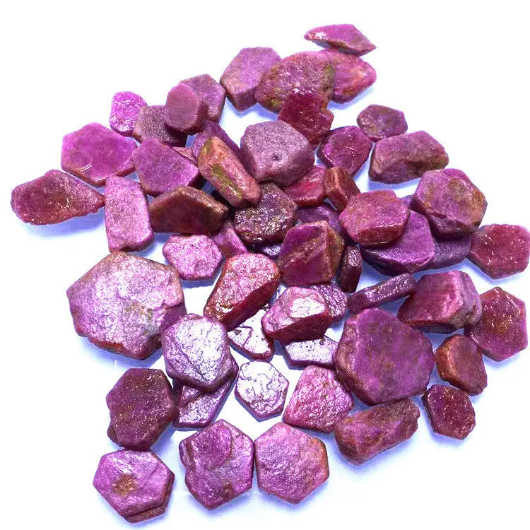 Wholesale Top 100g Natural Rough Red Corundum Stones and Minerals Reiki ...