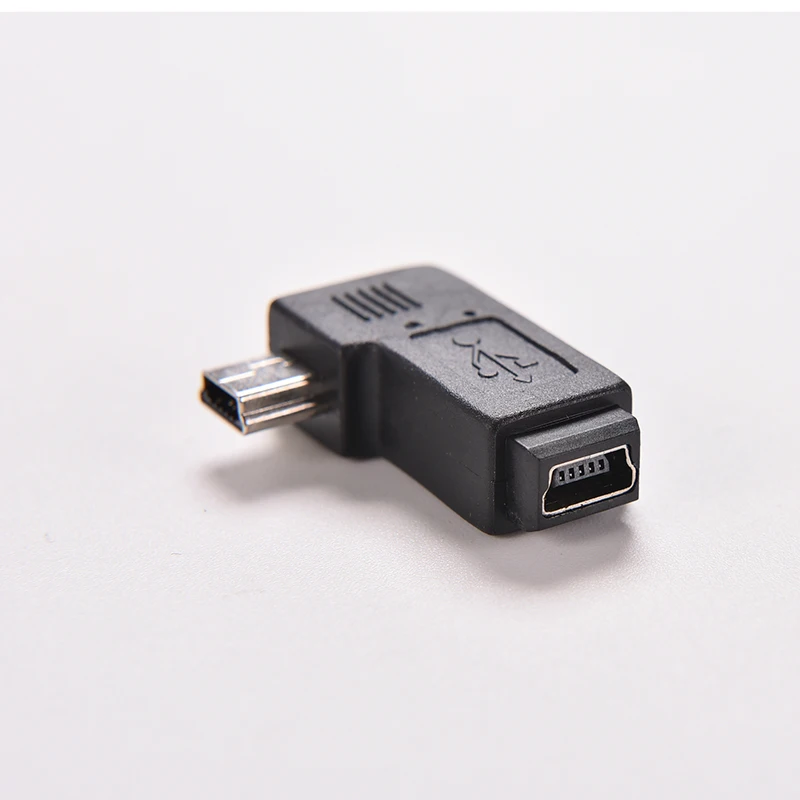 4 Type Straight / L Shape Black Micro / Mini USB Female to Mini / Micro ...