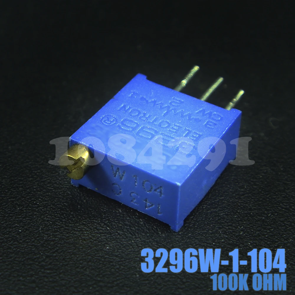 10pcs/lot 100k Ohm 3296w-1-104 Potentiometer Trim Trimmer Variable ...