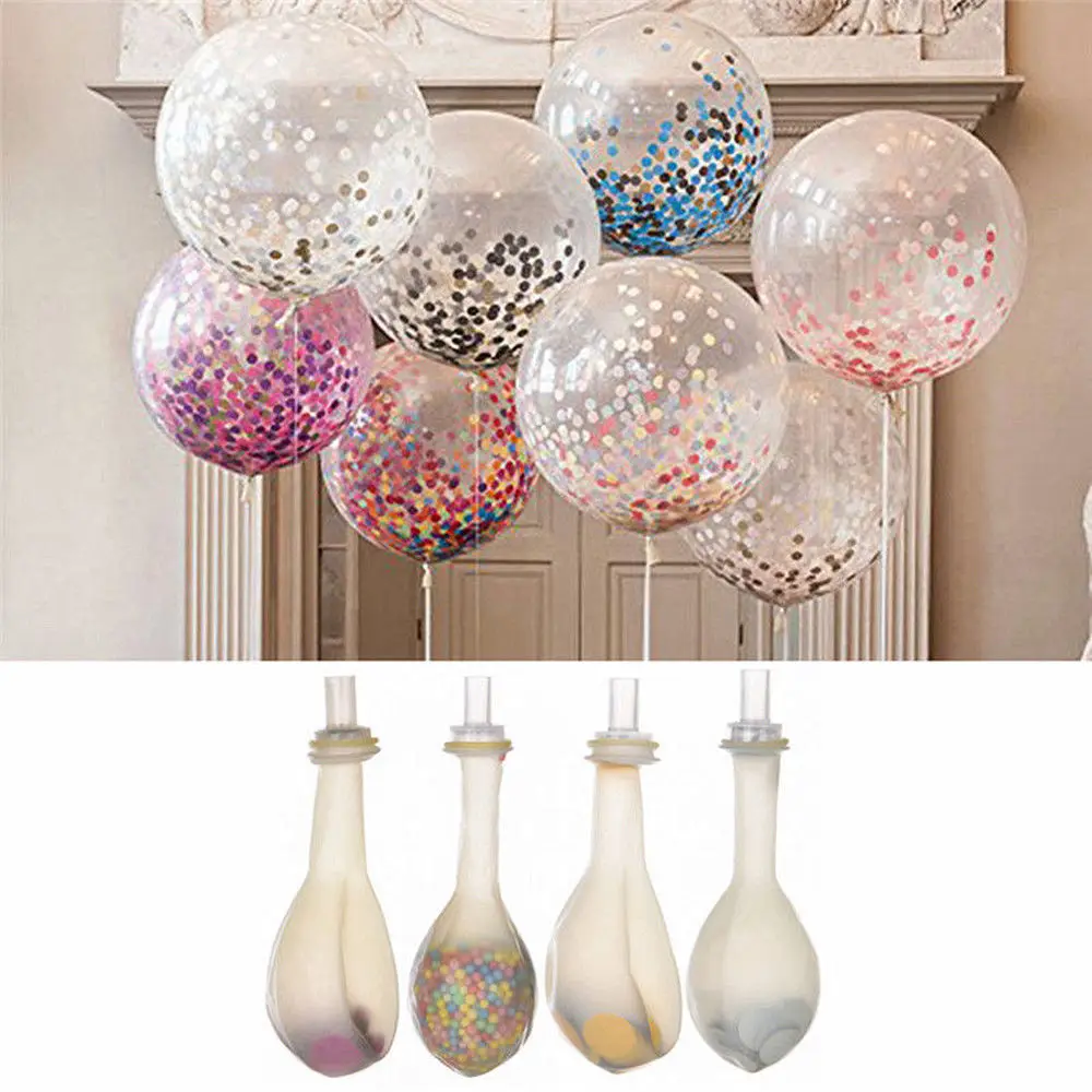 10pcs/set 12inch Cofetti Sequins Filled Ballons Air Balls Wedding ...