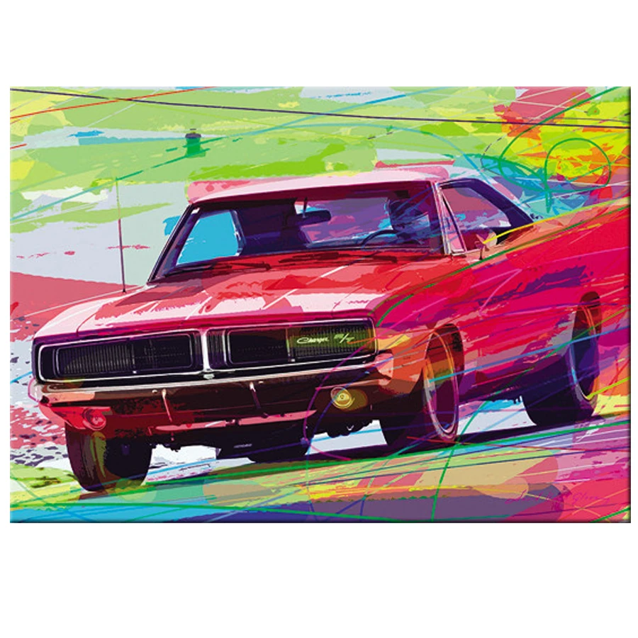 car Diamond Embroidery Diy Diamond Painting cross stitch Square Diamond ...
