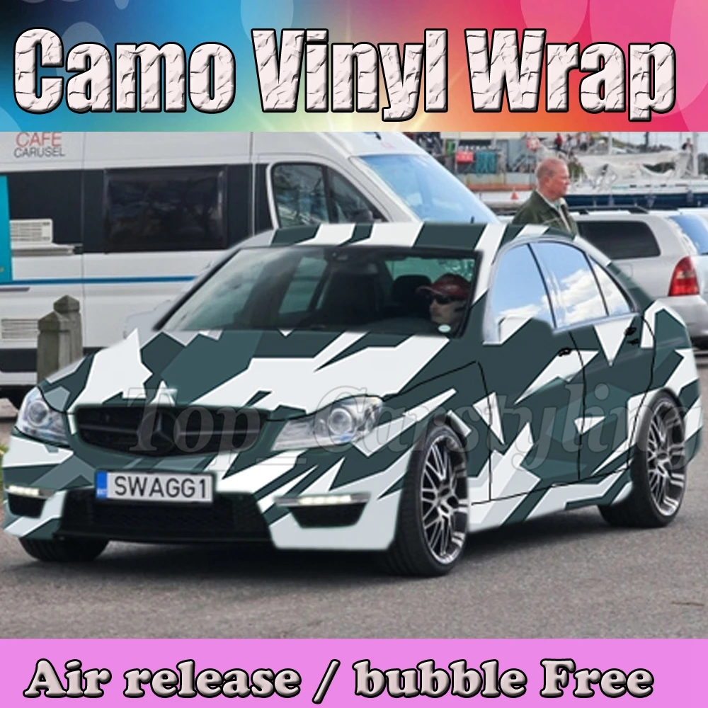 Camo Vinyl Camouflage Vinil Sticker Car Wrap Sheet Film For Truck ...
