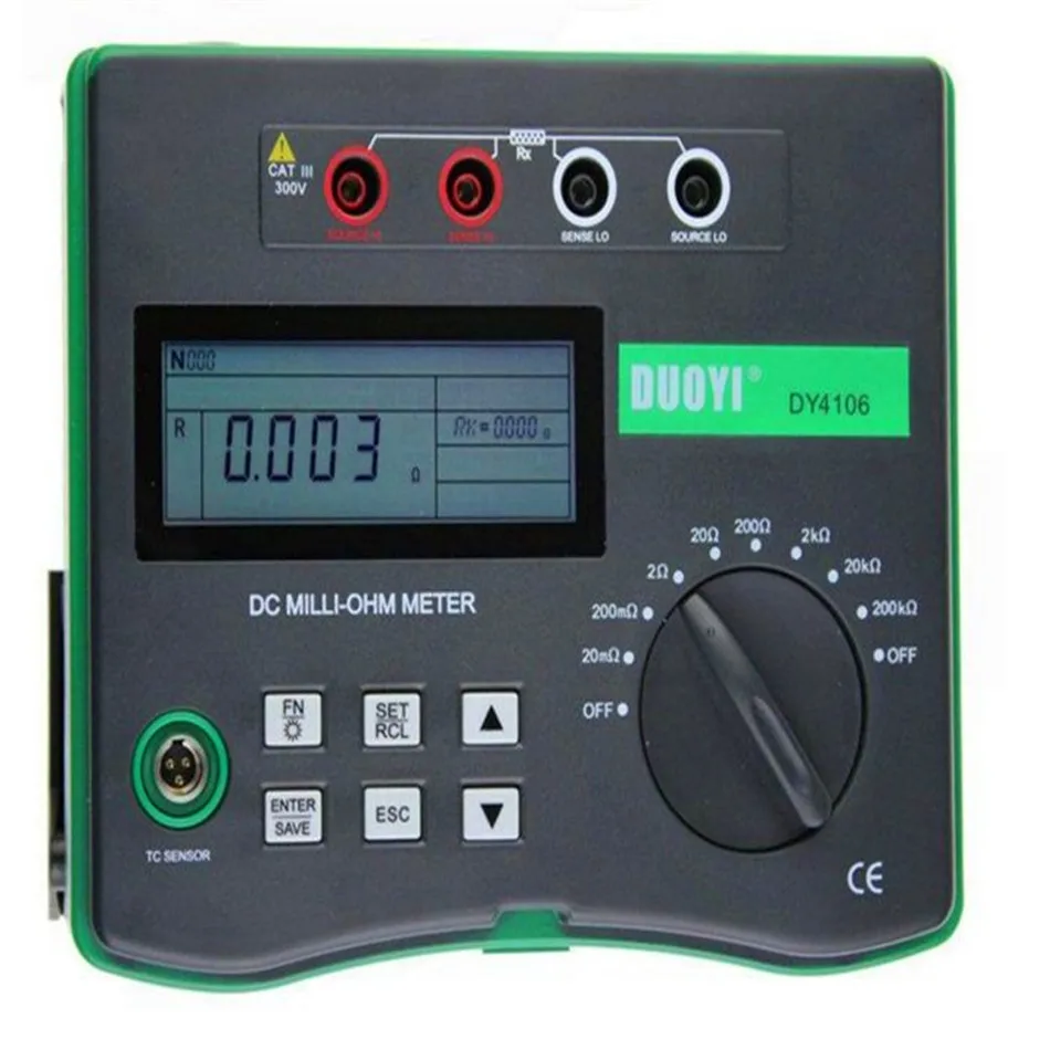 Digital Microhmmeter Resistance Tester 100 U-200k Ohm With Temperature ...