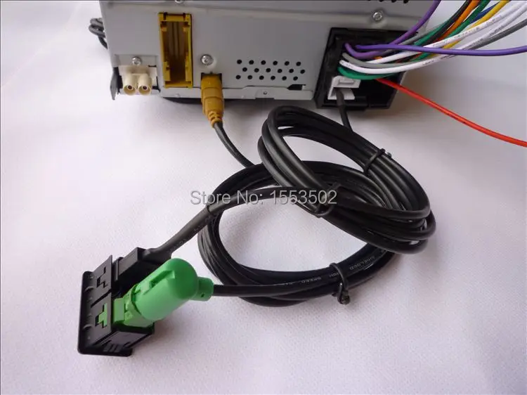 Купить высокое качество usb + aux переключить кабель зажигания на vw ...