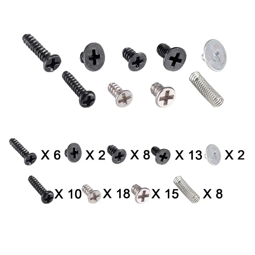 eXtremeRate Replacement Full Set Screw Screws Springs For Nintendo ...