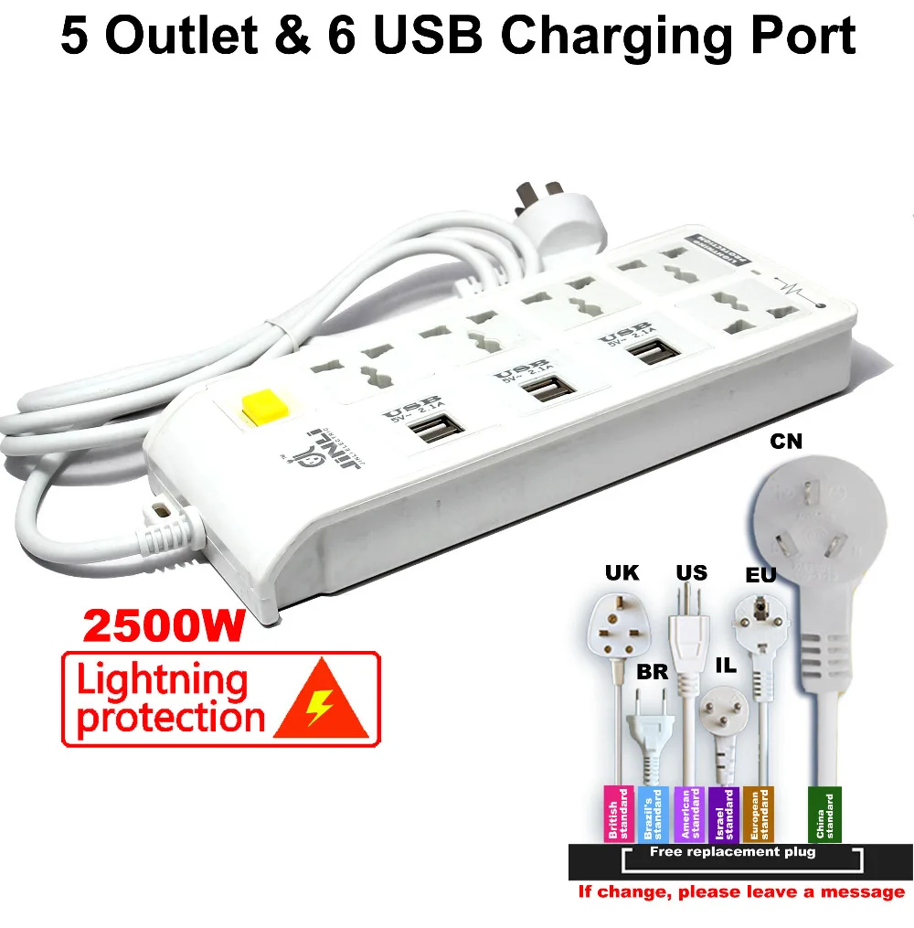 EU-UK-US-type-Universal-Power-Strip-Socket-and-6-USB-Charger-Ports-with ...