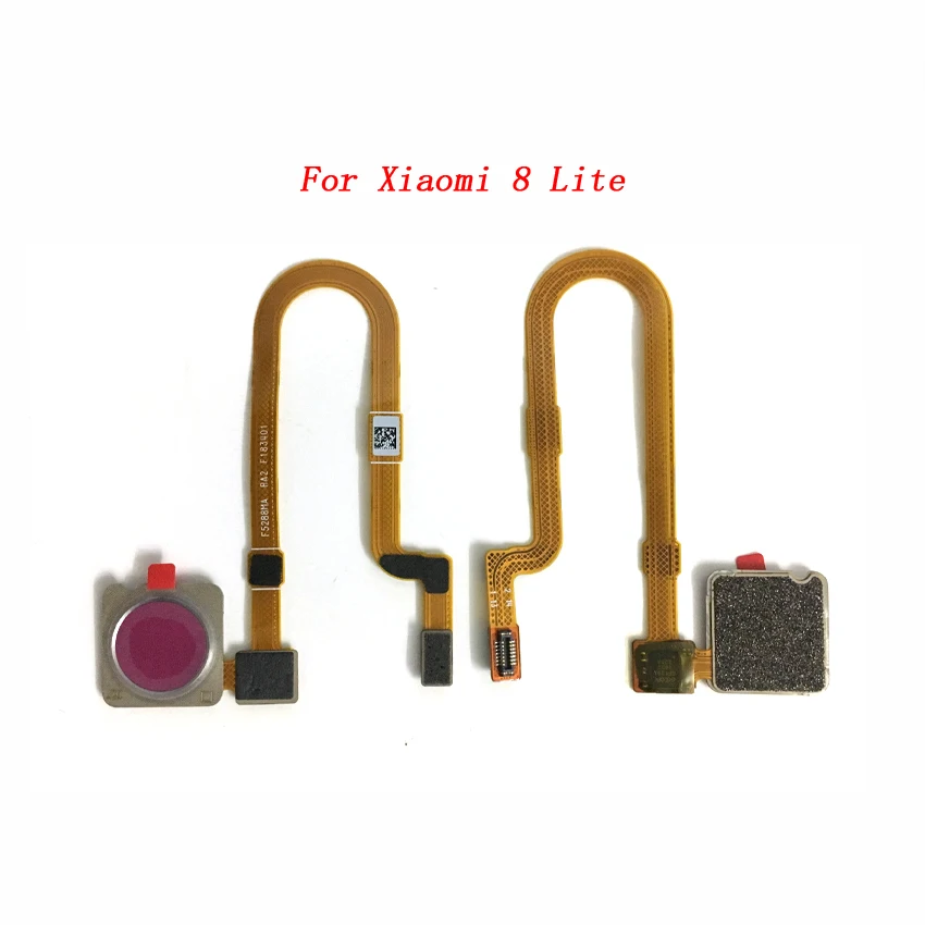 Botão touch id home para xiaomi mi 8 lite, scanner com sensor de ...