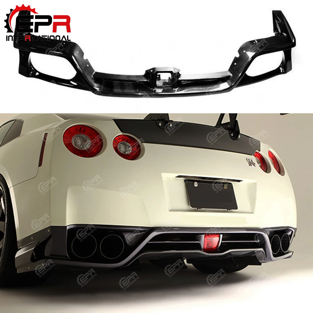 For Nissan R35 Gtr 2013 Version Vrs Style Carbon Fiber Rear Under Skirt ...