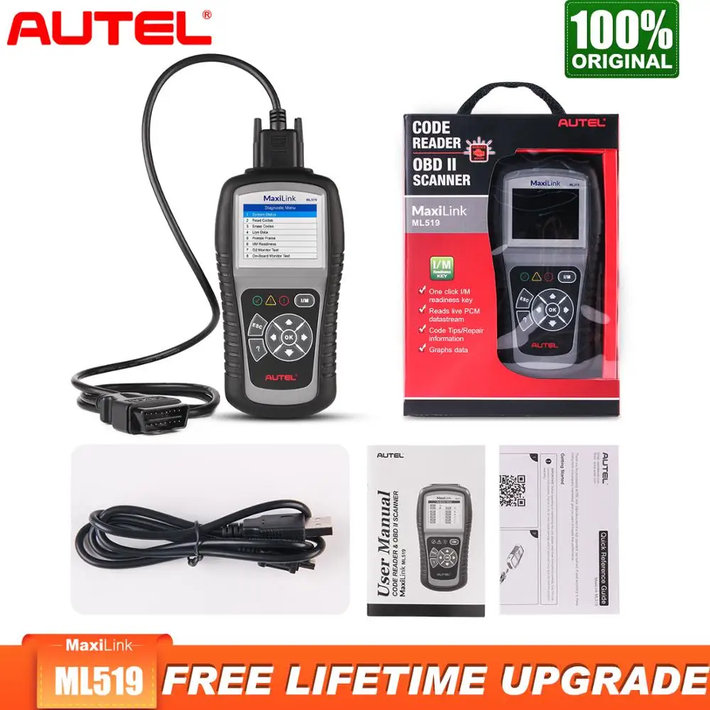Autel Maxilink Diagnostic Auto Obd2 Scanner Car Diagnostic Tool Obd 2 ...