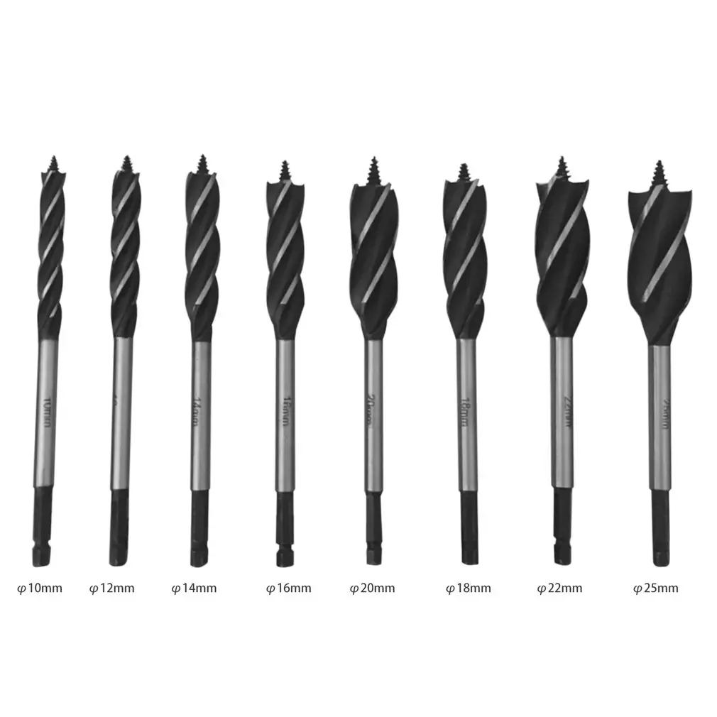 Four Slot Four Blade Wood Drilling Bit Lengthening Woodworking Corner ...