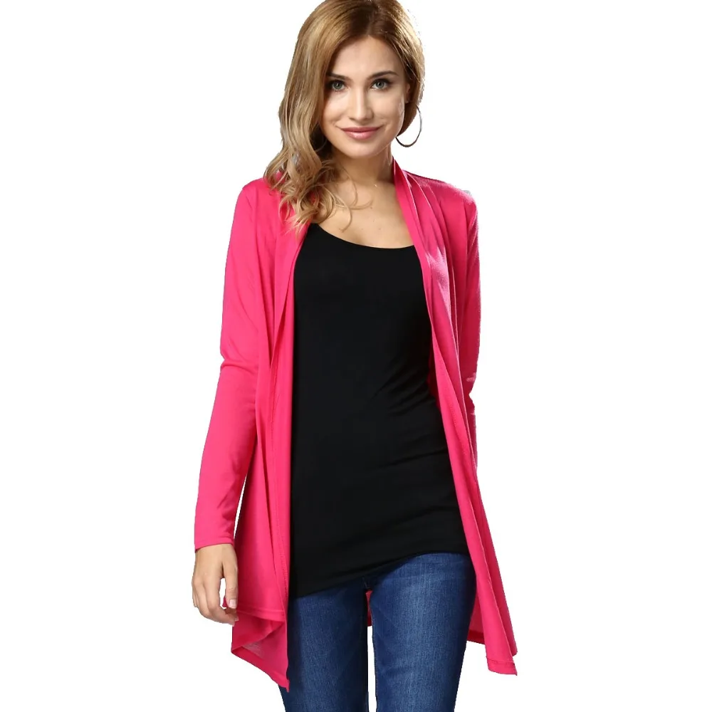 Women's clothing long sleeved Lady cardigan spring Irregular tops ...