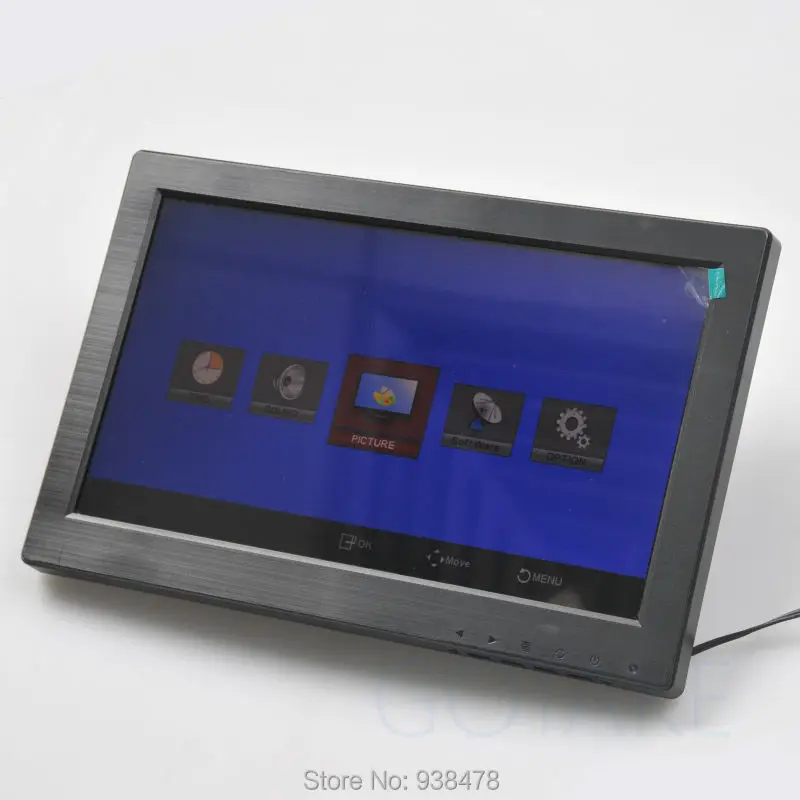 11.6" inch Wide Screen 16:10 1366 x 768 LCD Color Monitor Display BNC ...