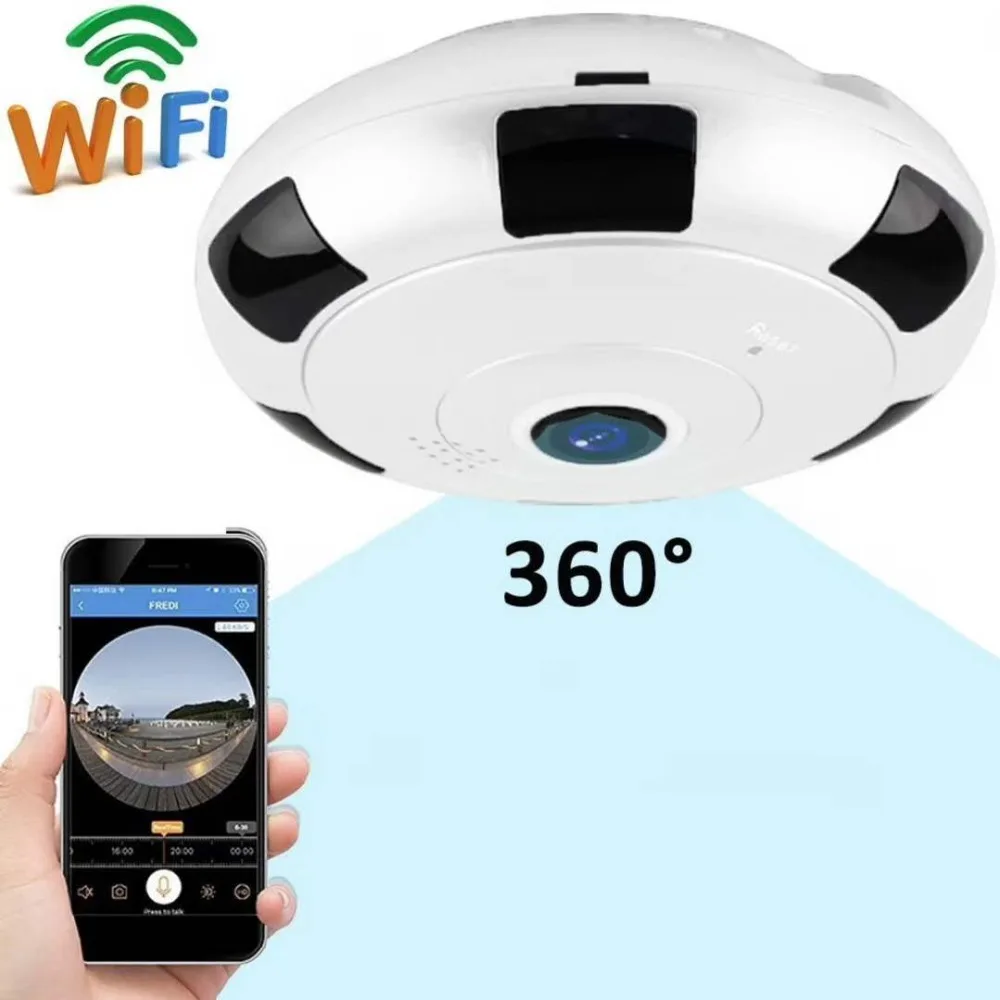 360degree Panoramic Vr Camera Fish Eye Lens Wifi Camera 960/1080p ...