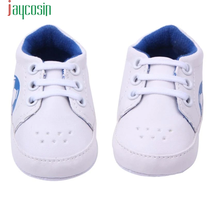 0 18M Blue and White Baby Sneaker Newborn Baby Soft First Walkers Baby ...