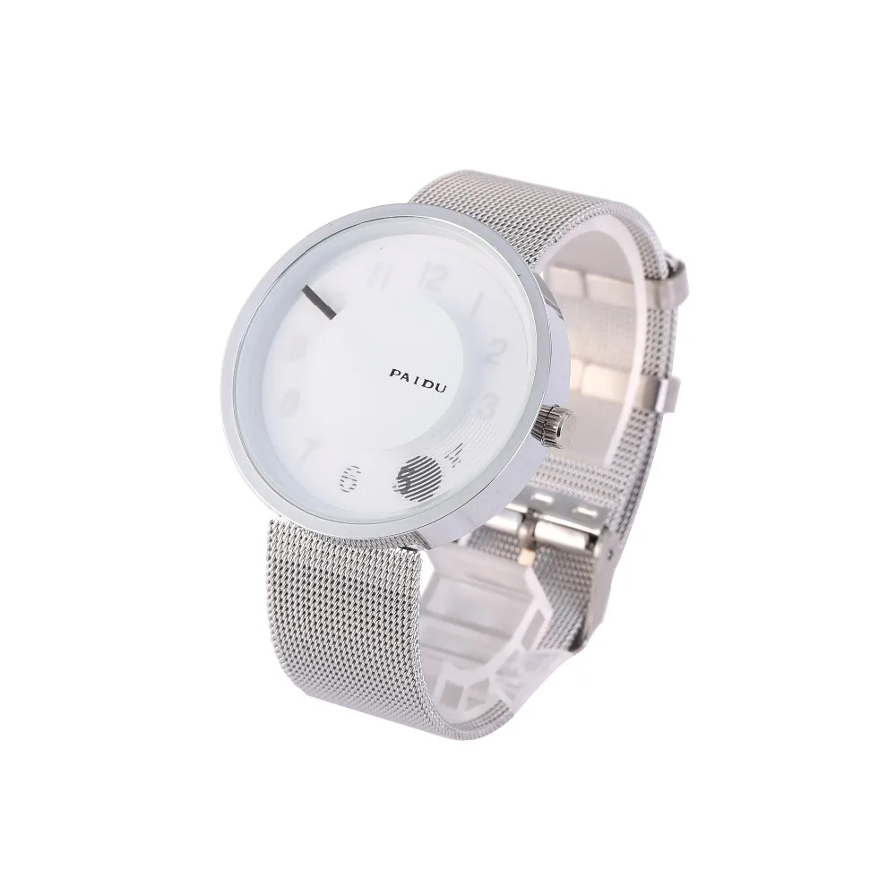 2017 New Arrival 2 Colors Unisex Turntable Watch Full Mesh Stainless ...