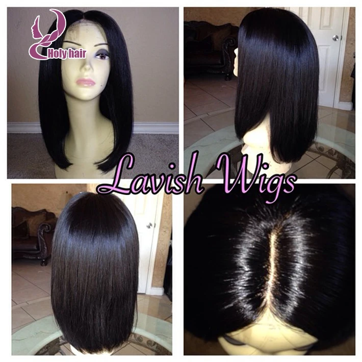 Large Stock 14 Inch Middle Part Lace Front Wigs Bob Style Straight large-stock-14-inch-middle-part-lace-front-wigs-bob-style-straight
