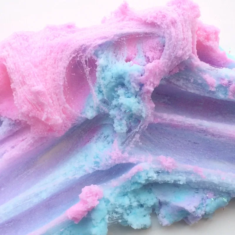 rainbow Cloud Slime Clay Putty Cream Cotton Mud Maken Sand Fluffy ...