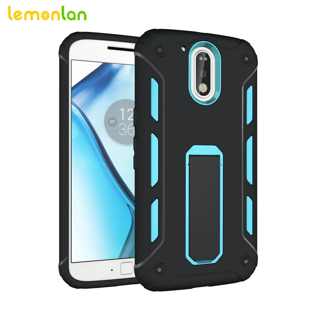 Lemonlan For Motorola G4 Phone Case Luxury Armor Anti Shock Silicon