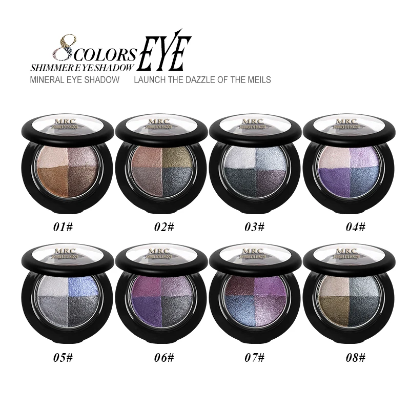 MRC Mixed Color Baking Eye Shadow Powder Palette in Shimmer Metallic ...