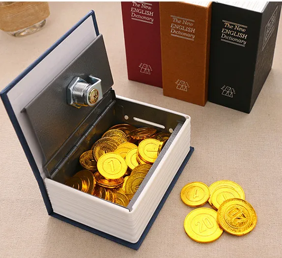 26-5x19-5x6-5cm-Dictionary-Book-Coded-Lock-Storage-Boxes-Metal-Cash ...