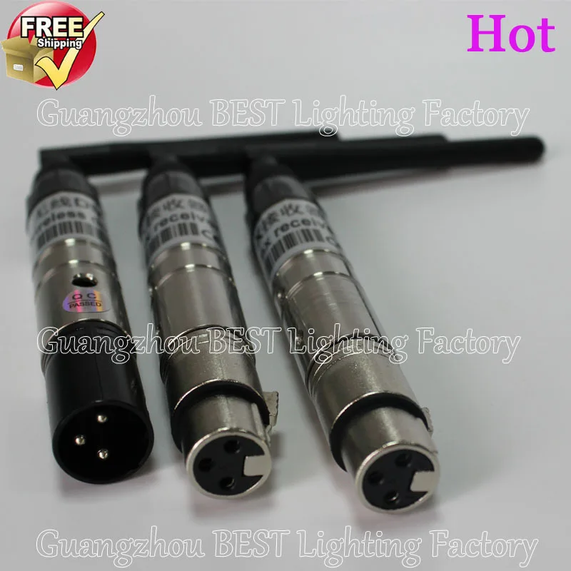 3pcs/lot DMX wireless transmitter receiver for led lighting control ...