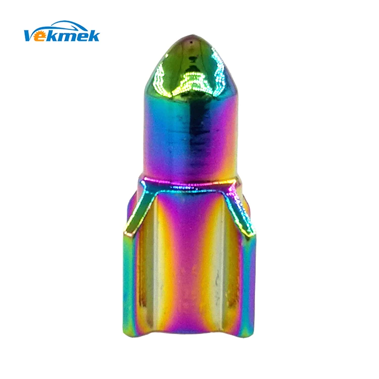 4 pcs/lot Aluminum Rocket Tire Valve Caps for Car Motorcycle Bike Alloy ...