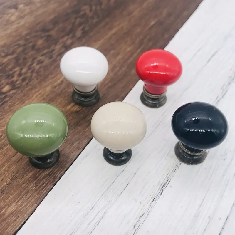 10x-Children-Drawer-Knobs-Round-Colorful-Ceramic-Handles-for-Kids-Room ...
