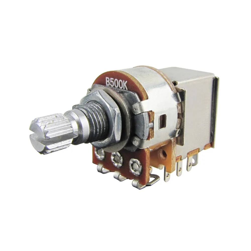 NEW 20pcs Short Shaft Potentiometers Push Pull B500K Potentiometer ...