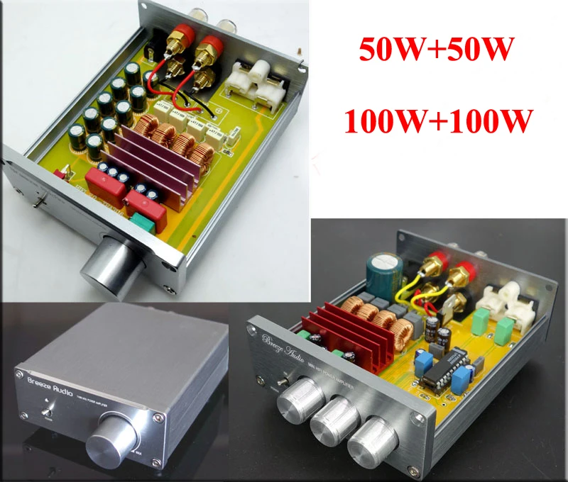 Breeze Audio BA505/BA100 HIFI 2.0 stereo digital audio power amplifier ...