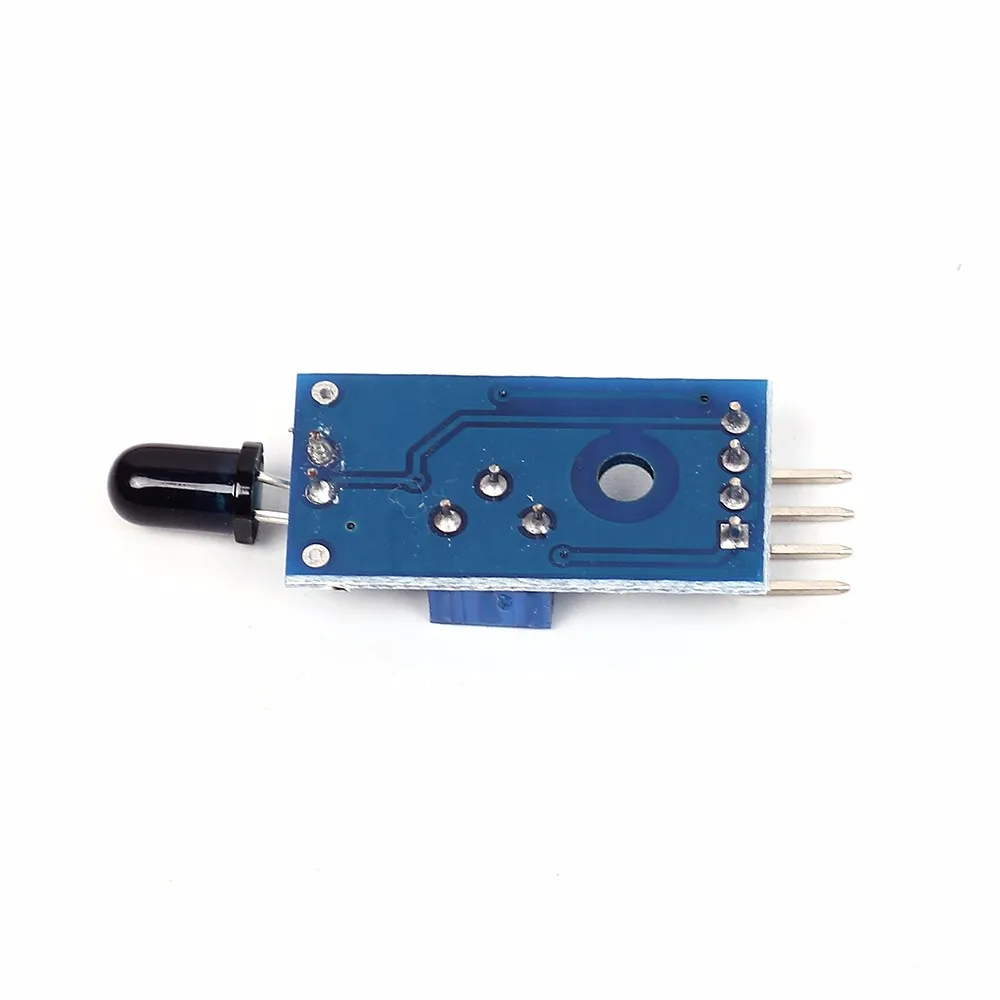 LM393 4 Pin IR Flame Detection Sensor Module Fire Detector Infrared ...