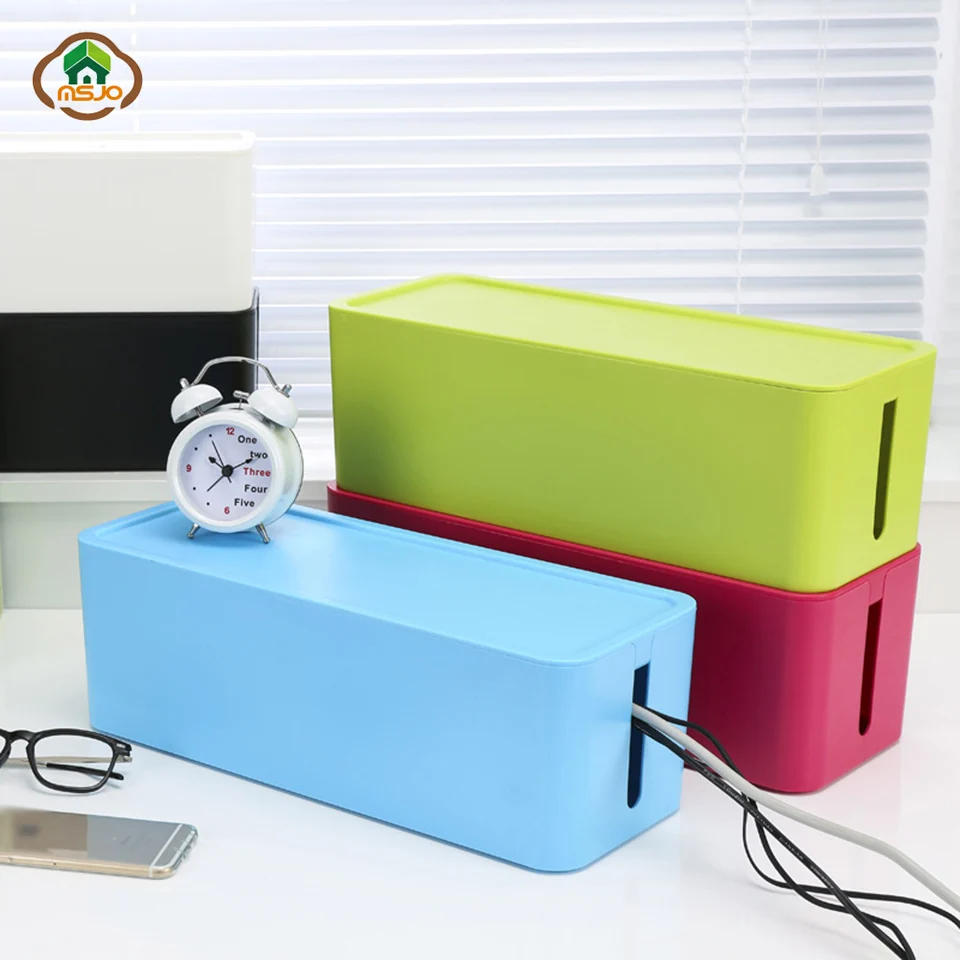 Msjo Storage Boxes Wire Organizer Box Cable Management Electrical ...