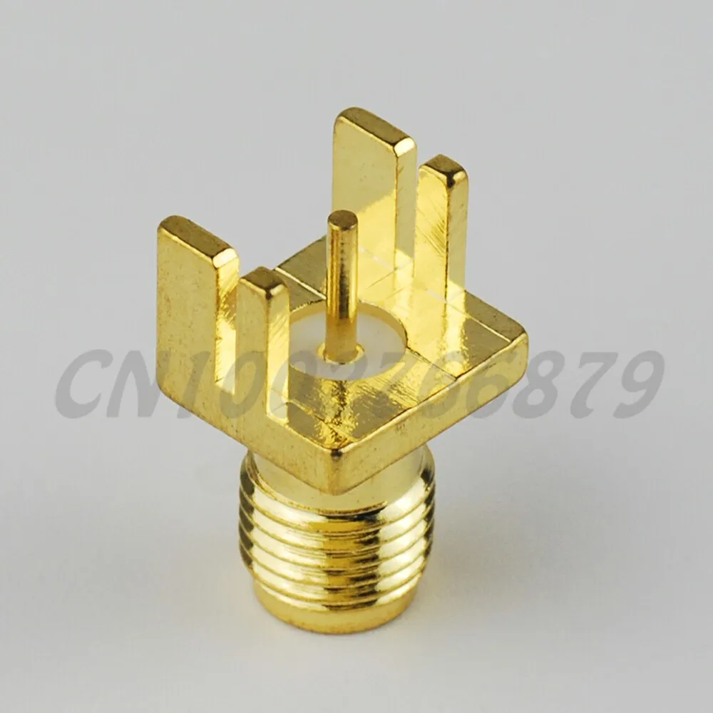 100pcs RF electrical Coaxial Connector SMA female end launch PCB mount ...