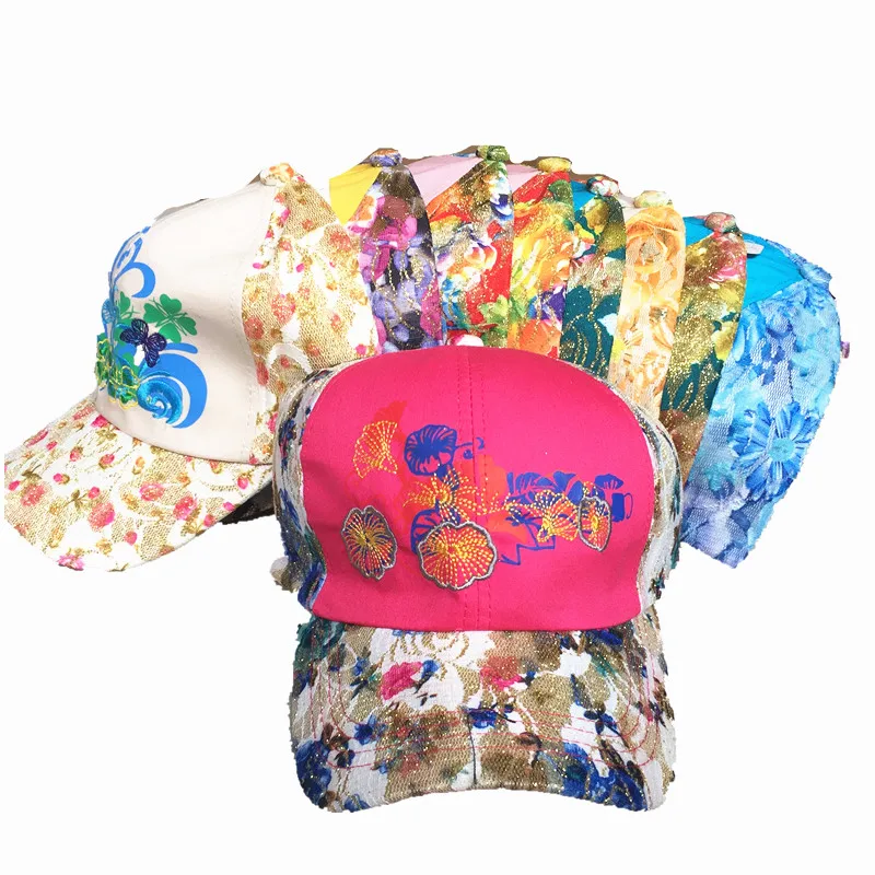 Summer-Embroidery-Lace-Hat-Cotton-Baseball-Cap-for-Women-Breathable ...