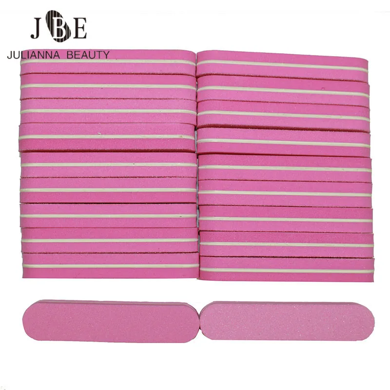 40 x Mini Nail Files Sanding Straight Nail Art Sanding File Bar For ...