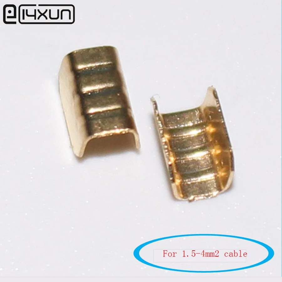 200pcs U Type Car Wiring Harness Terminal Connectors Copper Joint Crimp ...