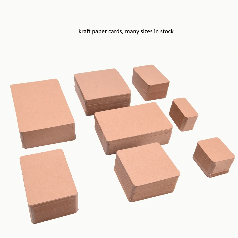 2021 Hot 8x8/10x10/15cm Square Paper Cardboard 300gsm Diy Blank Message ...