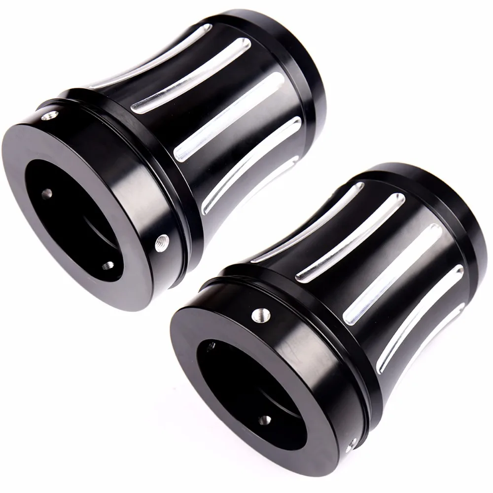 Exhaust-Muffler-Tips-Slotted-End-Caps-For-Harley-Bagger-1986-2016 ...
