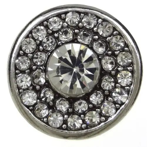 hot ginger charms jewelry 18mm Metal Snap Charm Rhinestone fit snaps ...